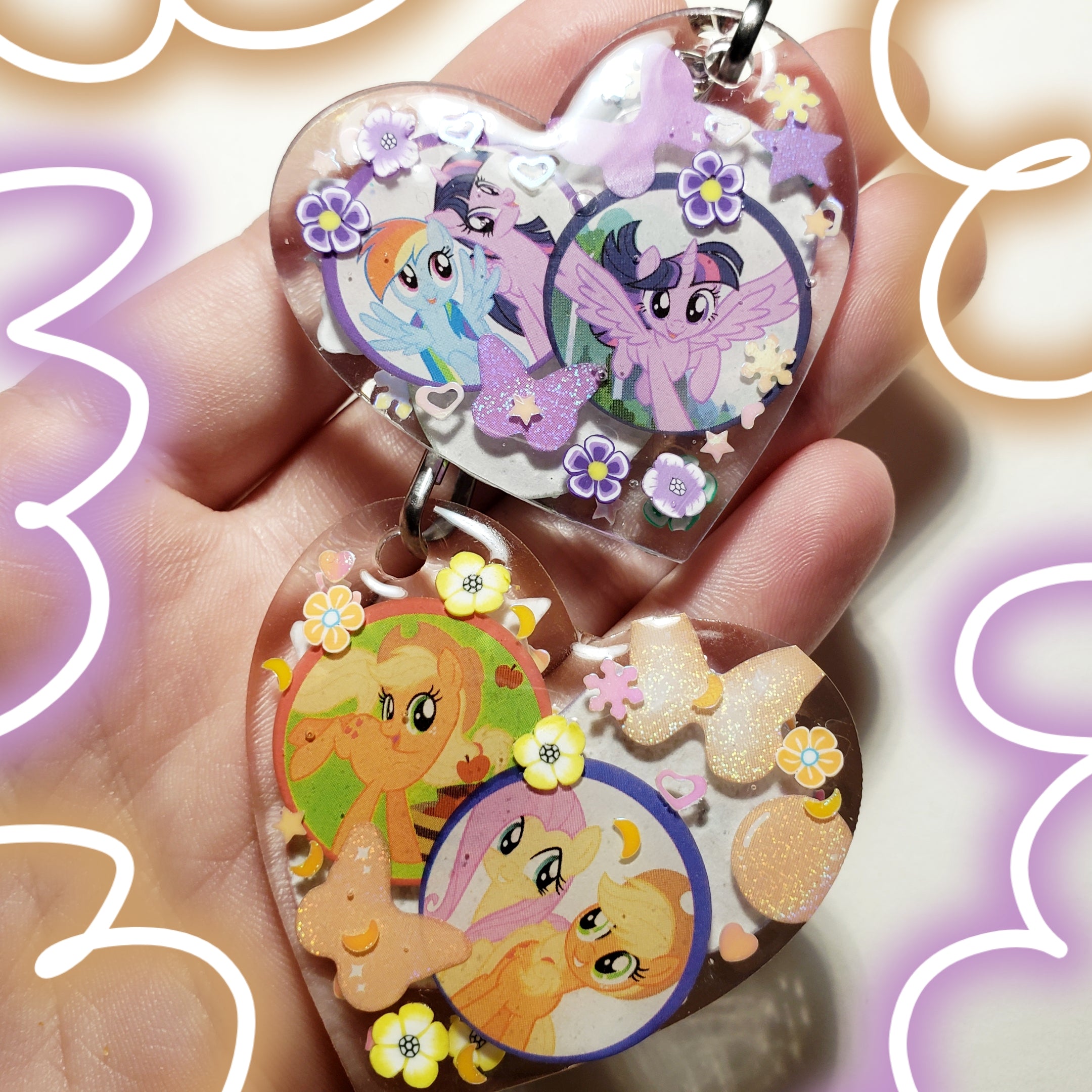 Mlp Heart Keychains – Gloomacus